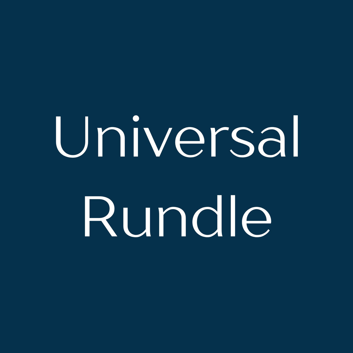 Universal Rundle - Your Source for Plumbing Solutions ...